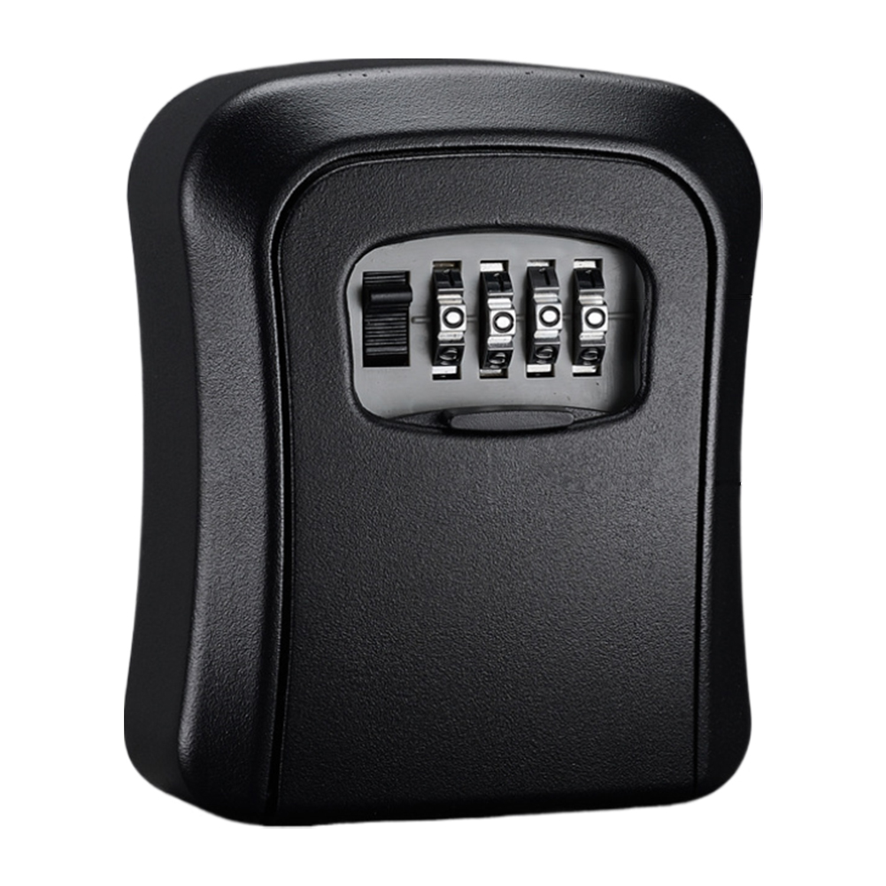 Wall Mount Security Lockbox 4 Digit Combination Key Storage Box with ...