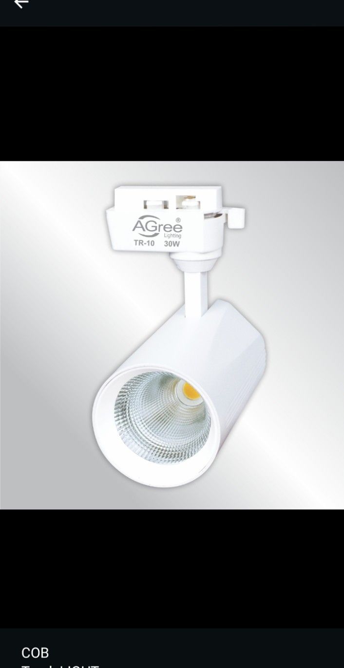 12 Watt Track light Black,White Body + 1 Track base 1 light | Daraz.pk