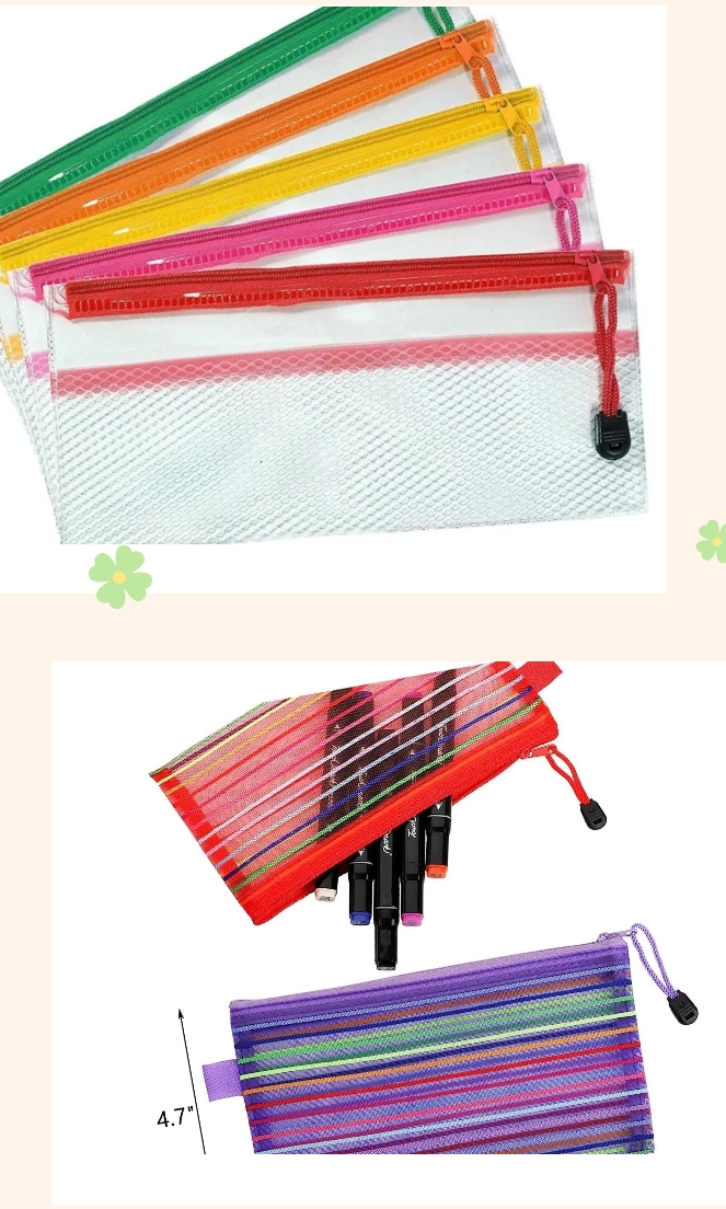 pouch /geometry box/ pencil box transparent in low price | Daraz.pk