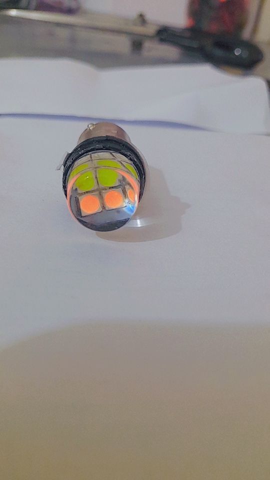 Back Light LED Bulb Flasher multi colour Universal for All bikes multi ...