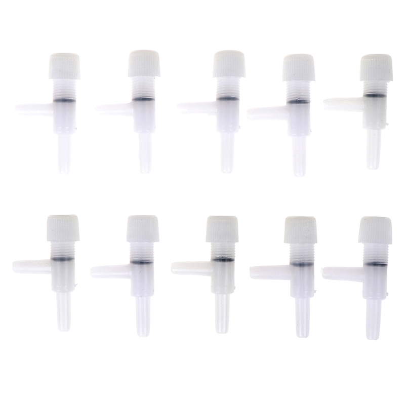 10pcs Aquarium Air Regulator Flow Tube Pipe Divider Valve Adjustable ...