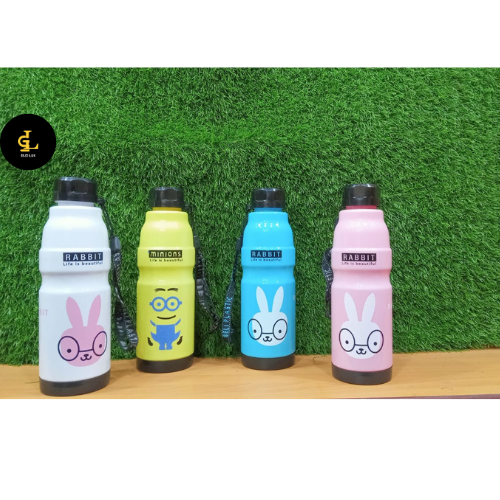 Cute cartoon design water bottle for school easy carry with handle ...