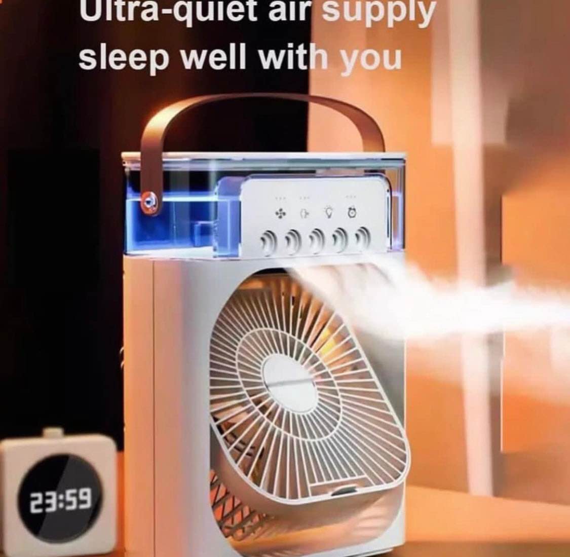 Portable Fan Cooling Water Mist Fan Electric Fan | Daraz.pk