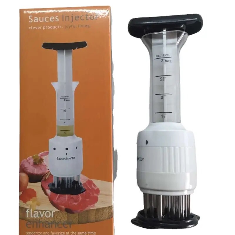 Meat Syringe Marinade Injector Pork Steak Meat Sauces Syringes With 3 ...