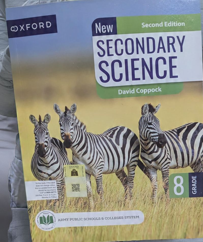 Secondary Science Oxford Text book for class 6 7 8 for APS students ...