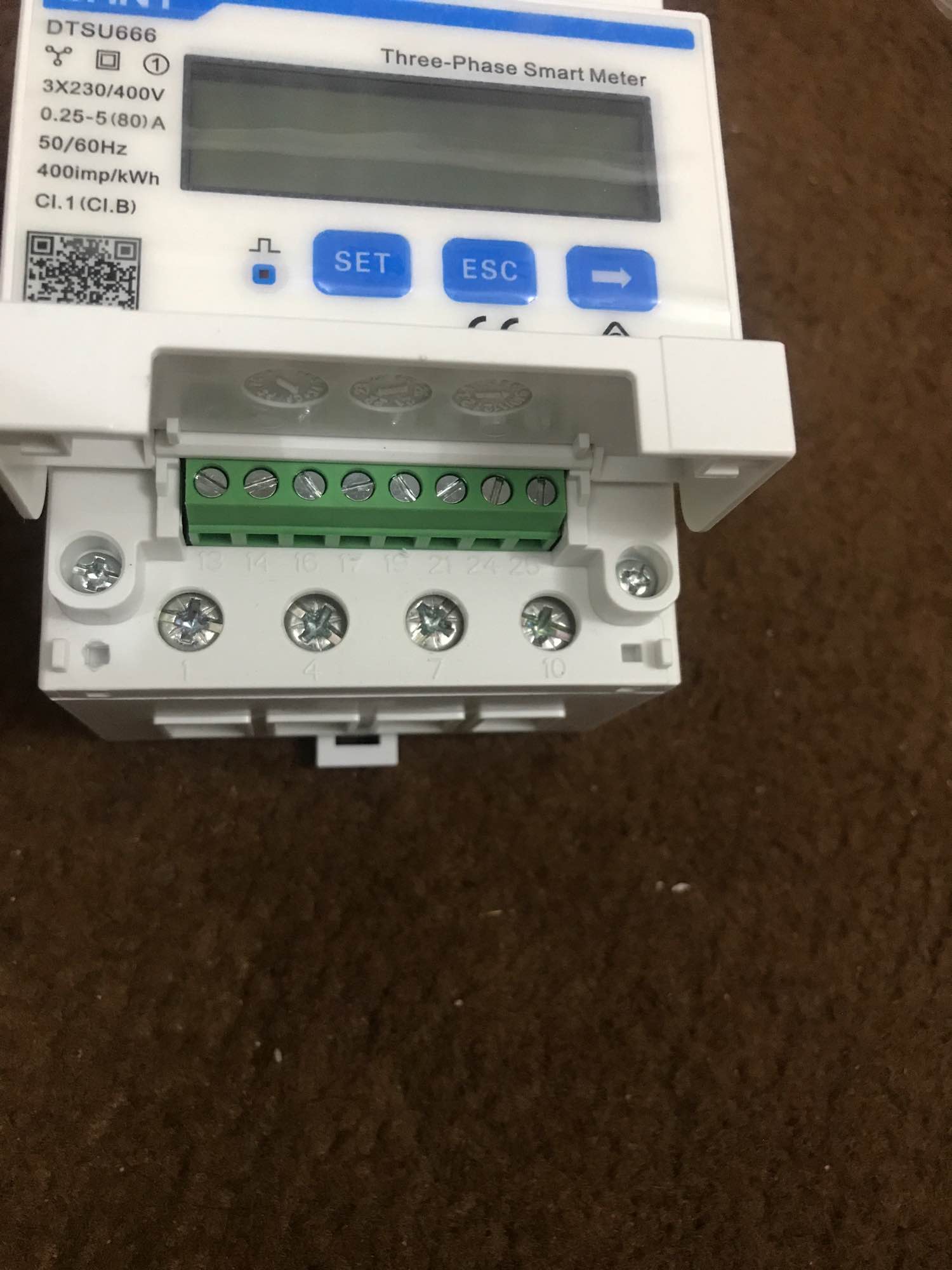 DTSU666 80A Electricity Energy Meter 3 Phase Four-Wire Guide Rail Type ...