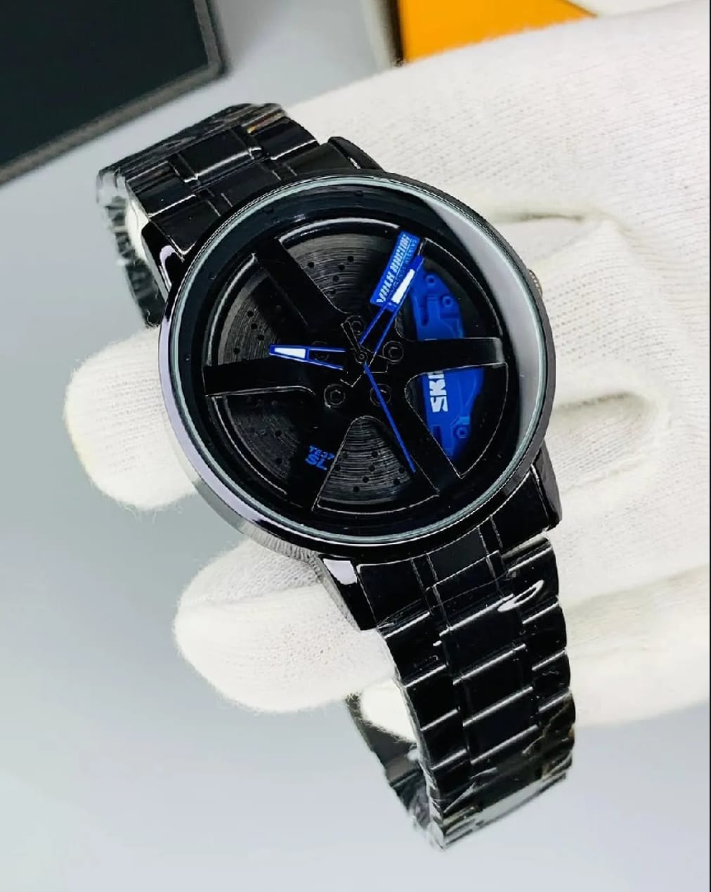 Wheel watch move wheel Waterproof Stainless Steel Quartz Wrist Watch ...
