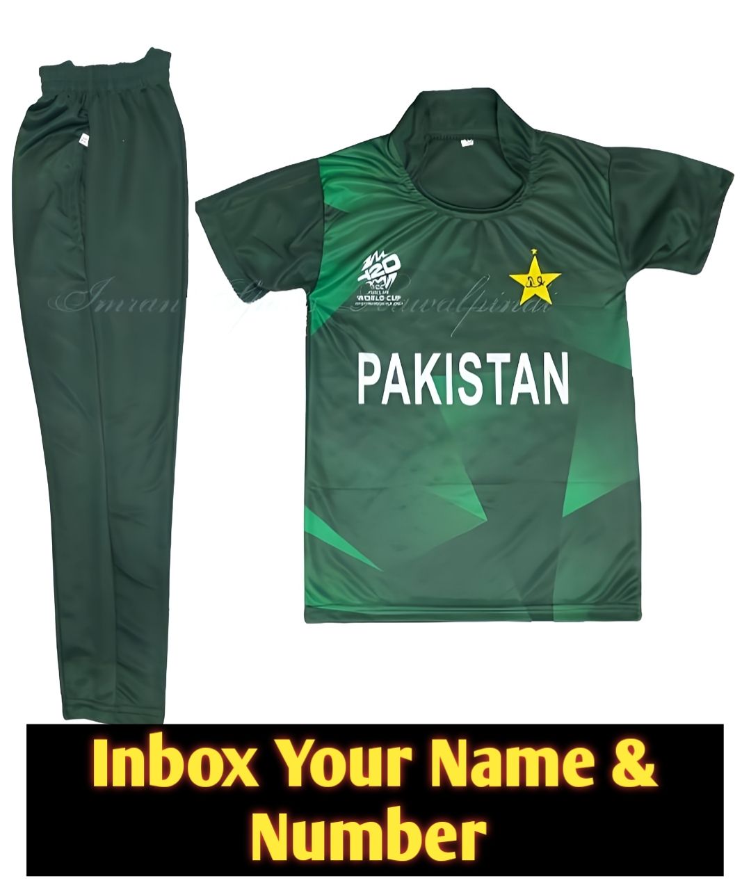 Pakistan Kit for Kids jersey CWC 2024| Pakistan kit for kids with Name ...