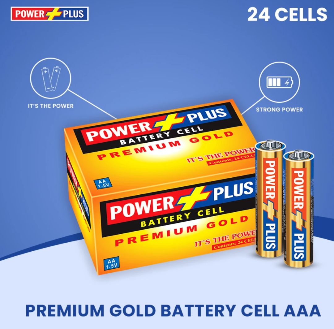 Power Plus Battery Premium Gold ( AAA /24) box | Daraz.pk