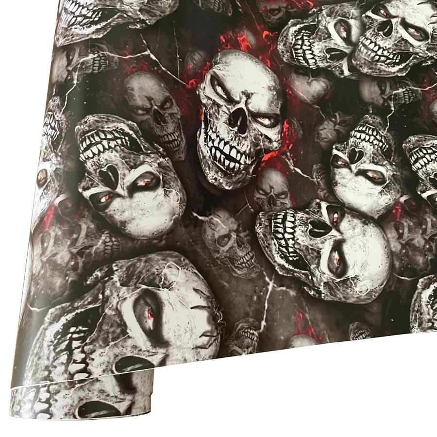 Graffiti Skull Sticker Bomb Vinyl Wrap Film Roll Self Adhesive Decal ...