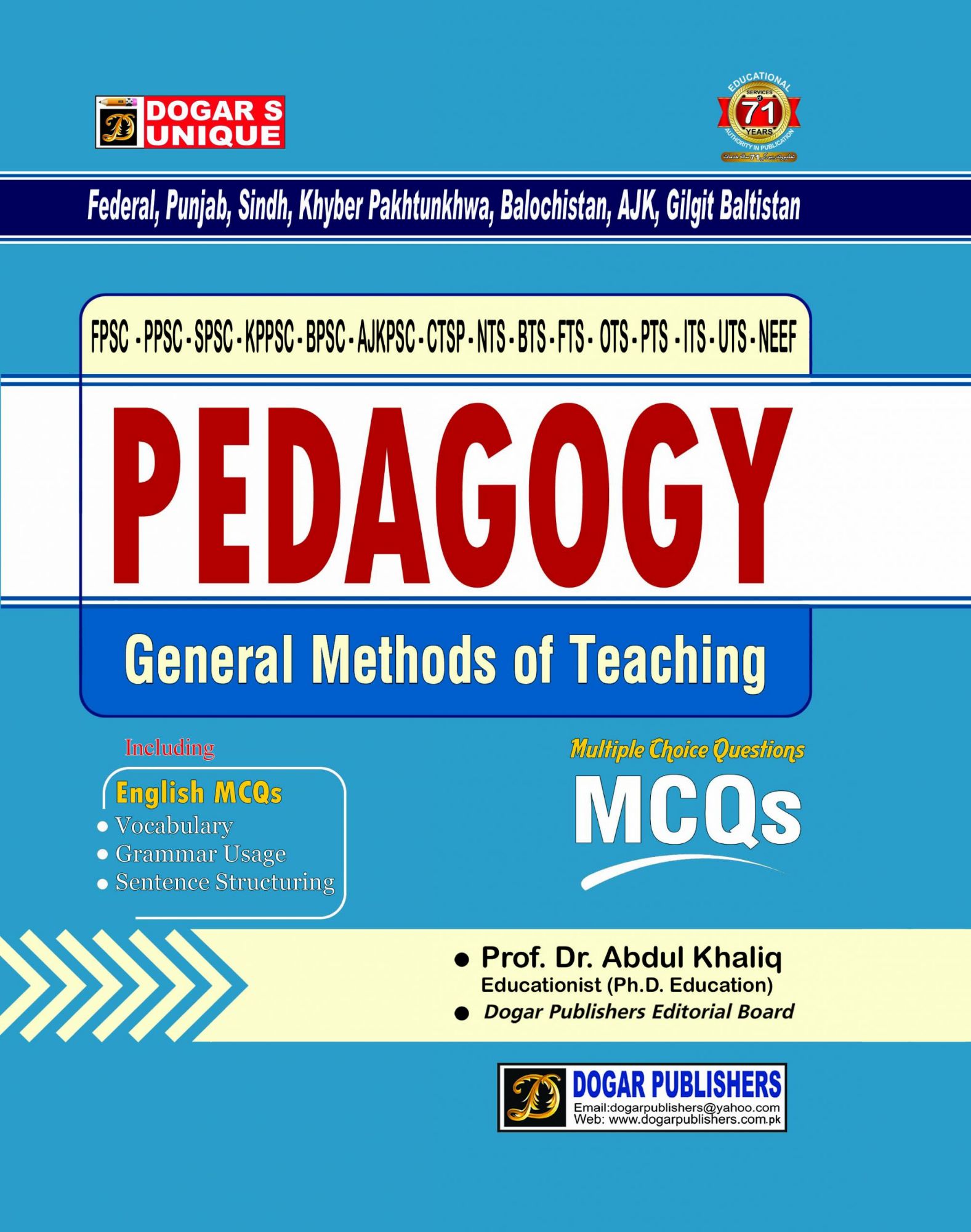 Pedagogy general methods of Teaching MCQs for FPSC PPSC CTSP and other ...