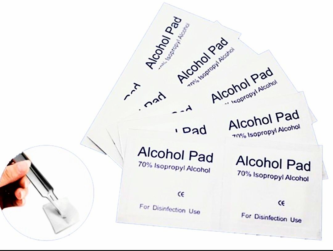 100 pieces - Alcohol Pad /Alcohol Swab - 70% Isopropyl - Alcohol Pads ...