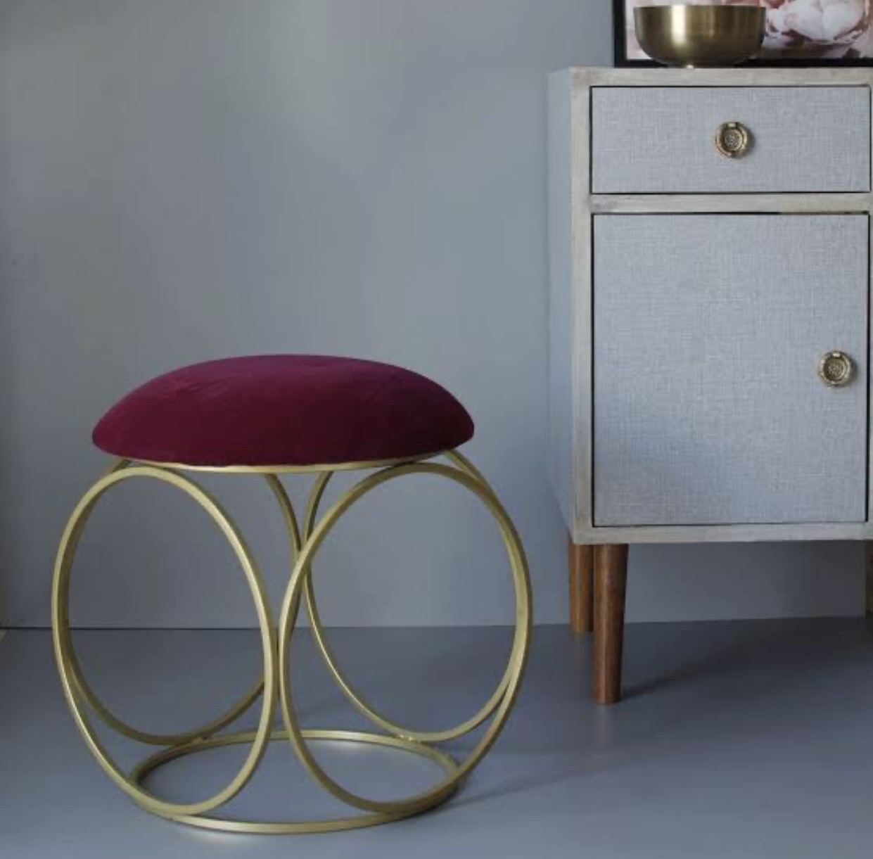 sitting stool sofa chair ottoman stool with metal legs Ottoman pouffes ...