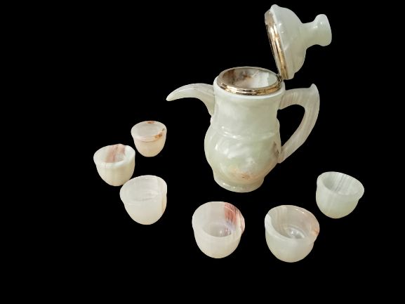Arabic Gawa Set. Onyx Stone. Tea Set | Daraz.pk