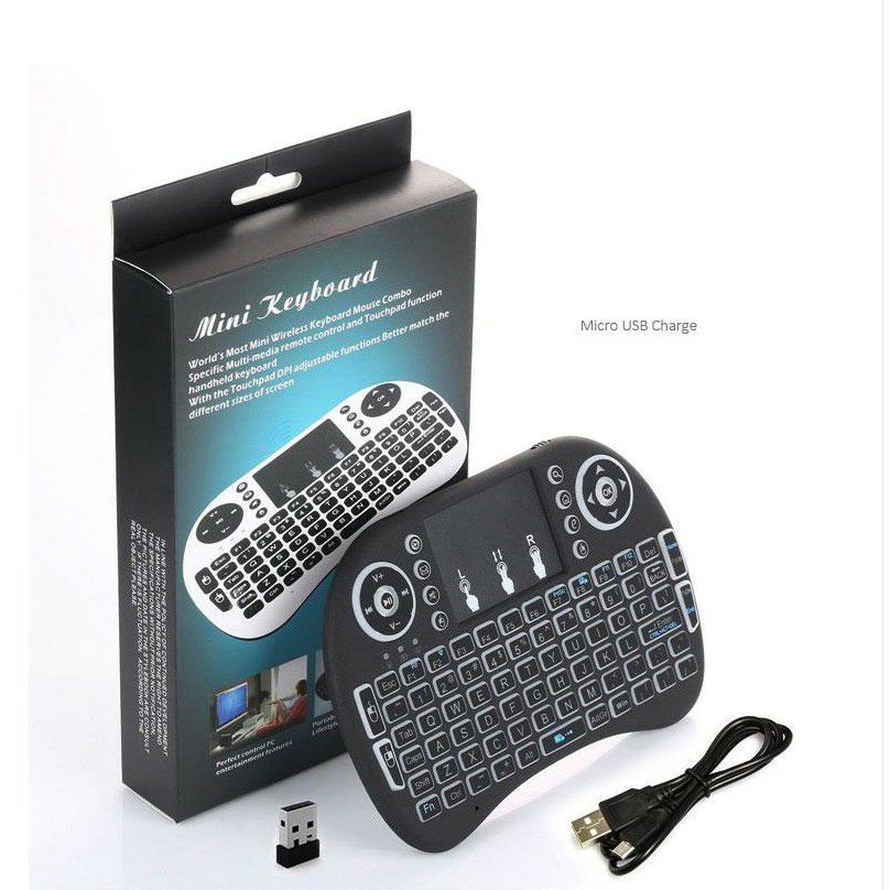 Wireless Keyboard with Touchpad Mouse Use for Windows PC, Android TV ...