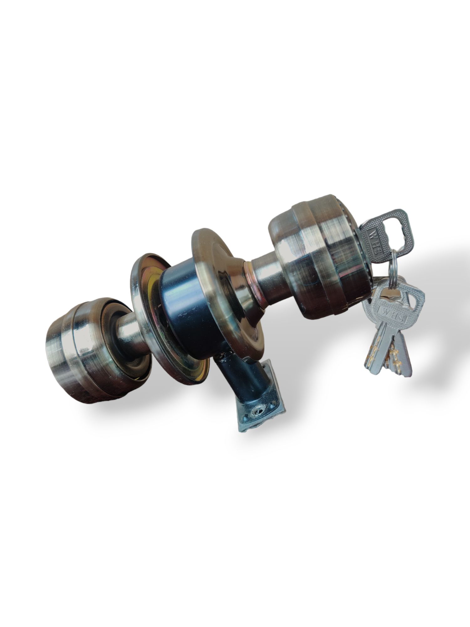 Round Door Lock color AB with 4 Keys for wood Door's | Daraz.pk