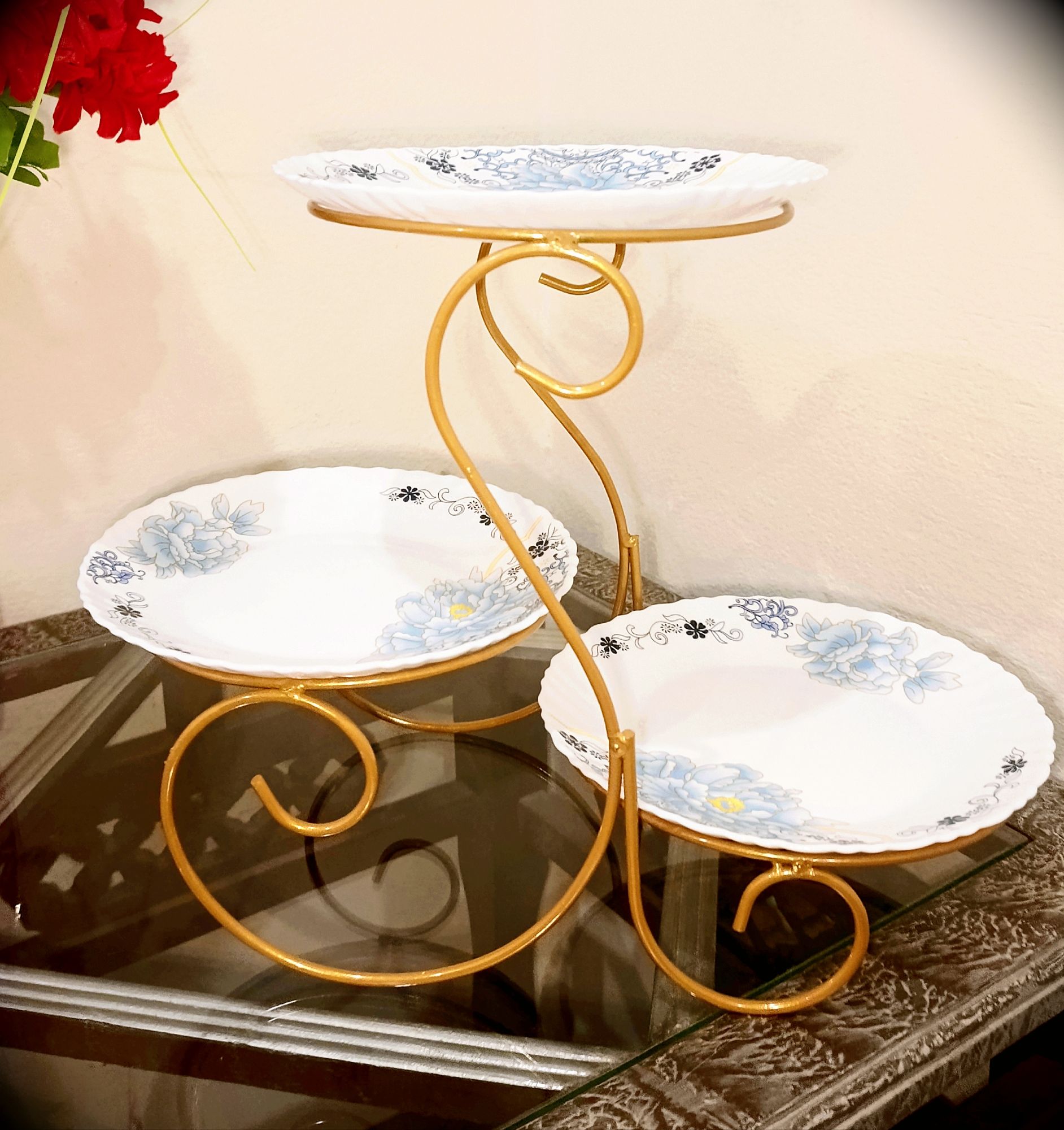Fruit Plate Snack Cake Dessert Display Stand | Heavy Material with ...