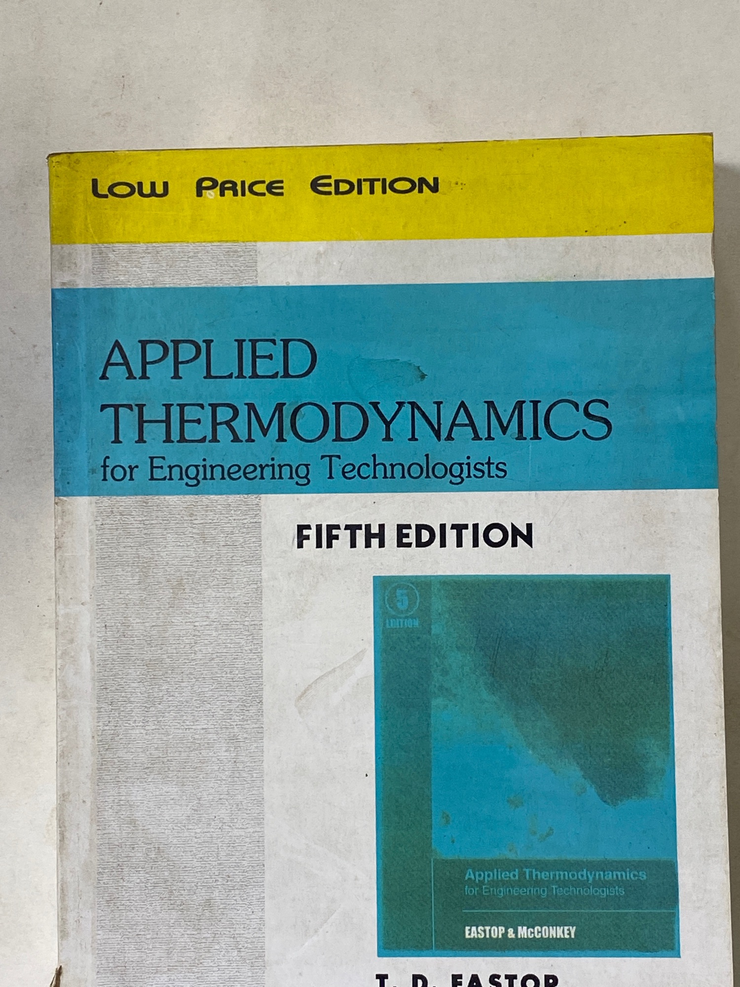 APPLIED THERMODYNAMICS FOR ENGINEERING TECHNOLOGY 5th EDITION BY TD ...