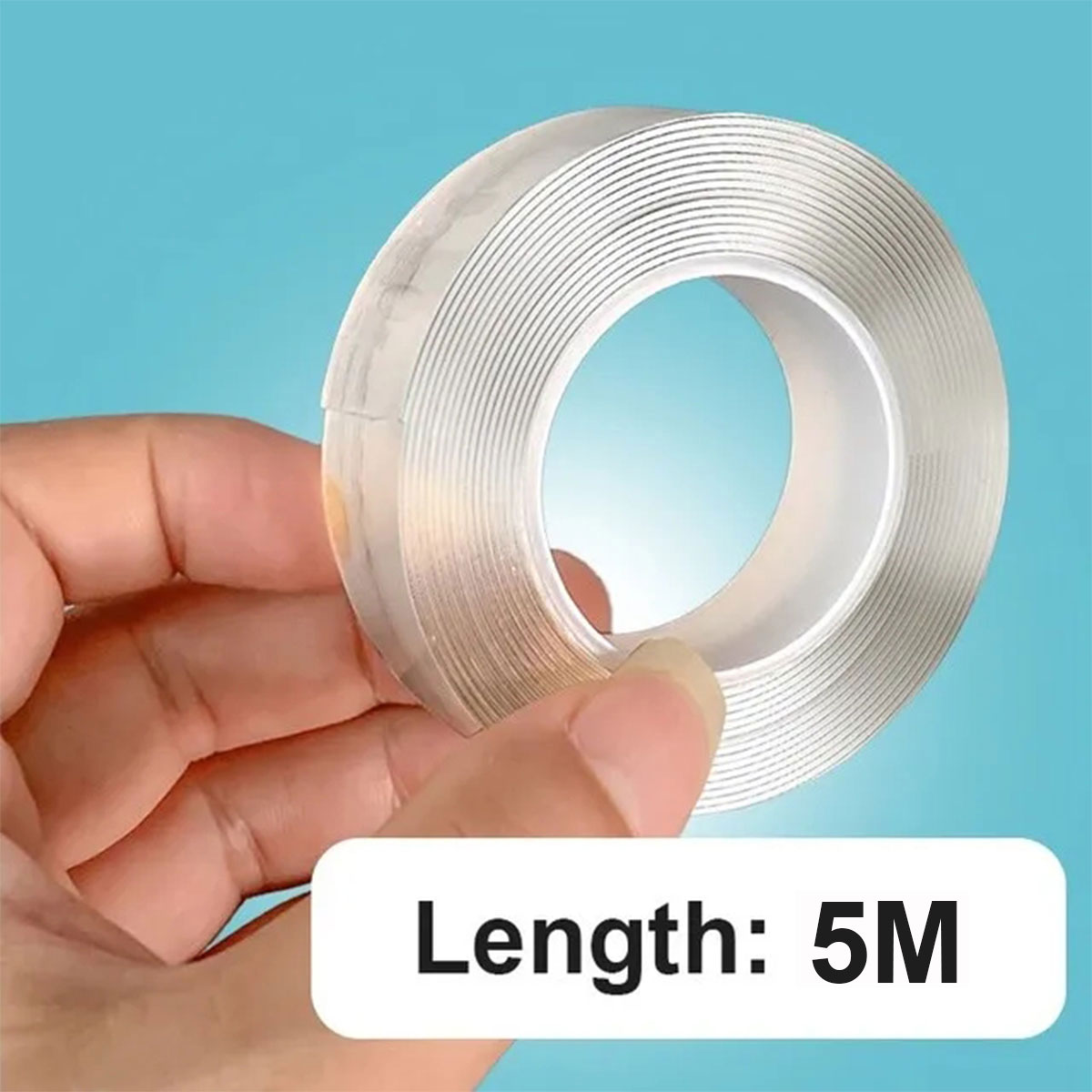 1/3/5M Nano Transparent Double-sided Tape Acrylic Material Traceless ...
