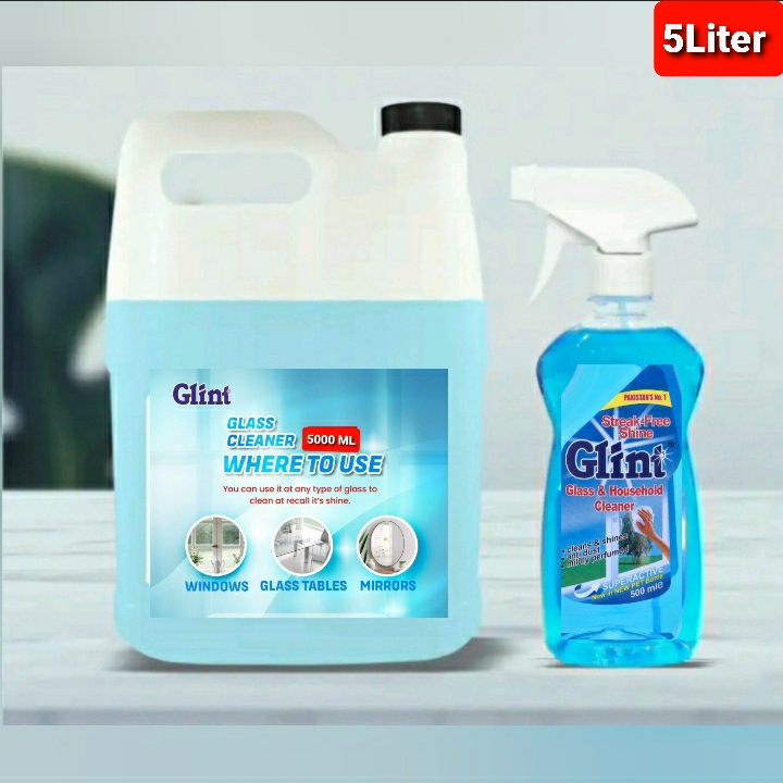 Glass cleaner 5 litre Glint Economy pack Multipurpase uses | Daraz.pk