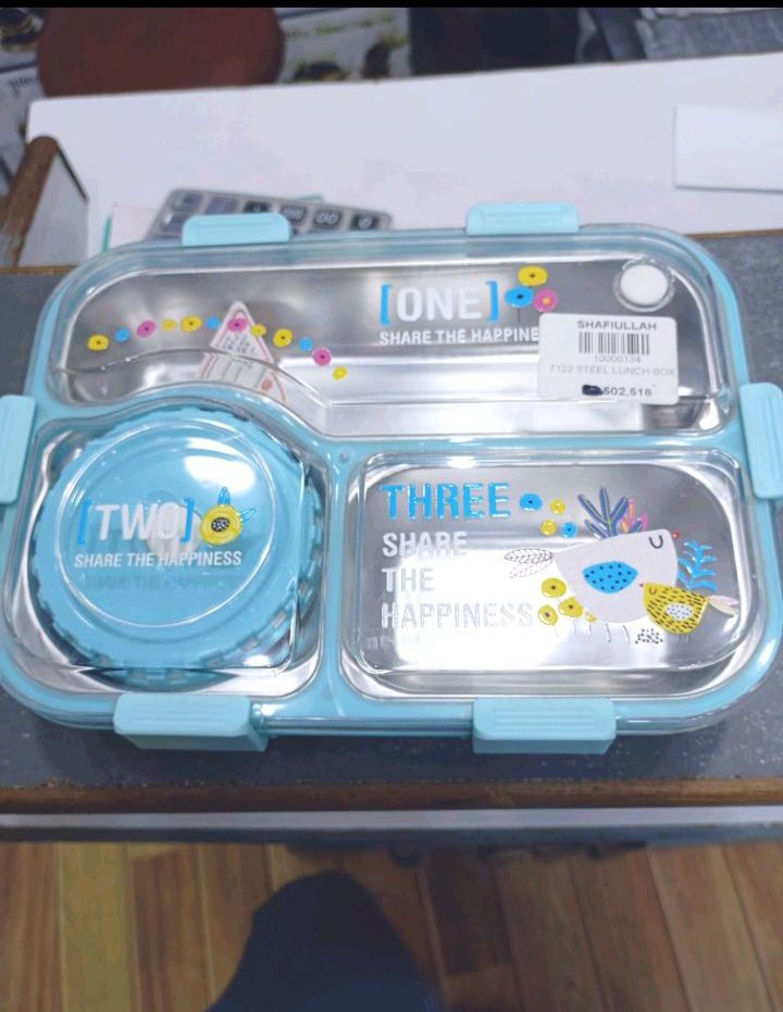 steel lunch box grade compartment lunch container stainless steel insulated food box | Daraz.pk