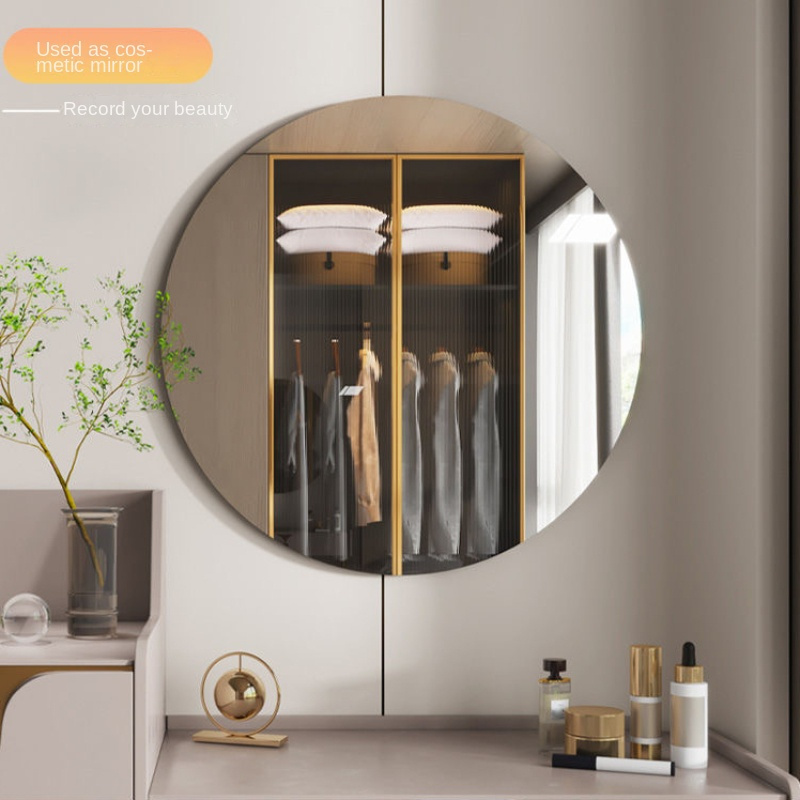 Acrylic Bathroom Mirror round Mirror Dormitory Wall Self-Adhesive Whole ...