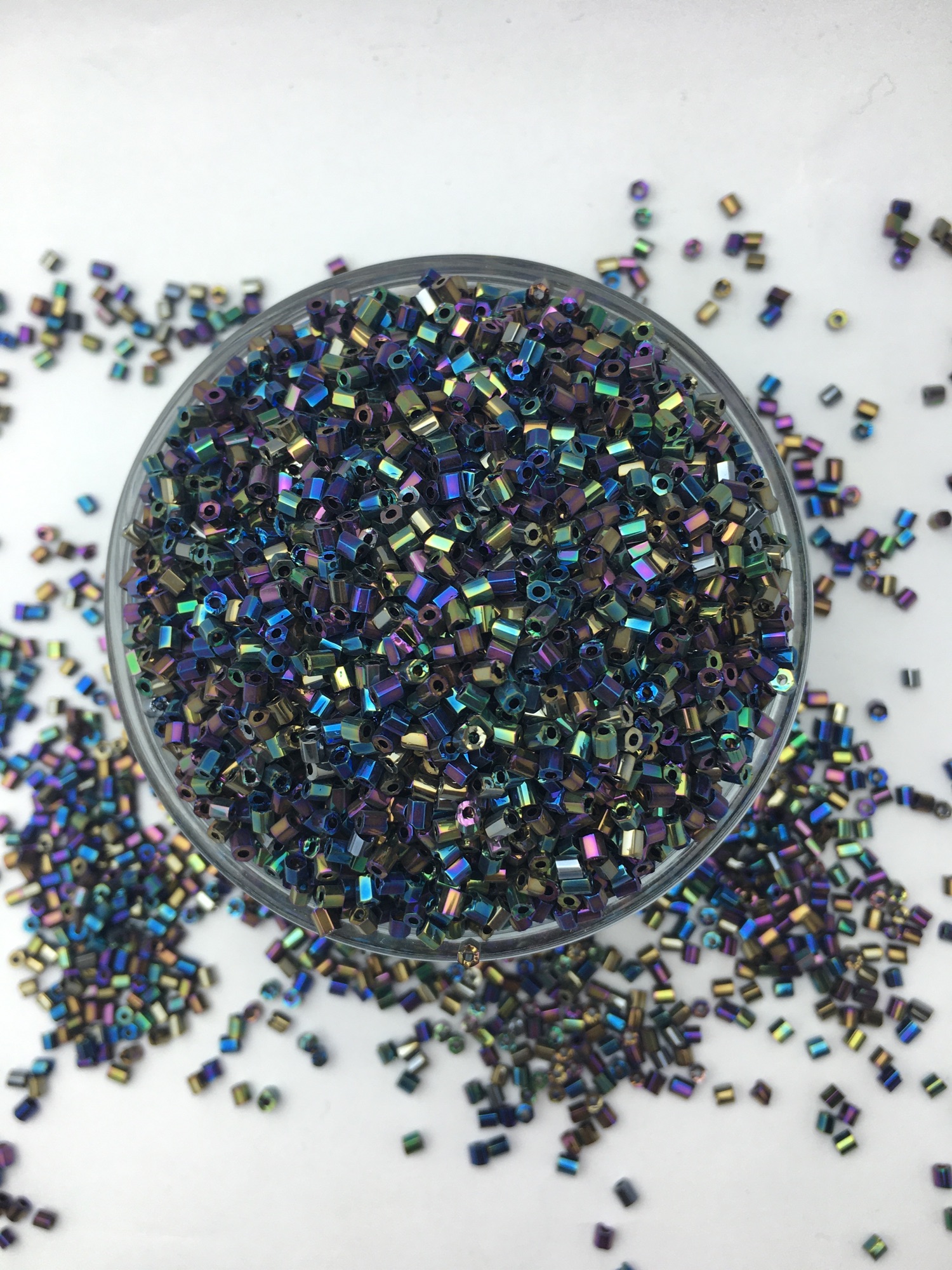 50gm Pack Of Cut Beads Half Cut Beads Cut Beads Hexagon Beads Cut