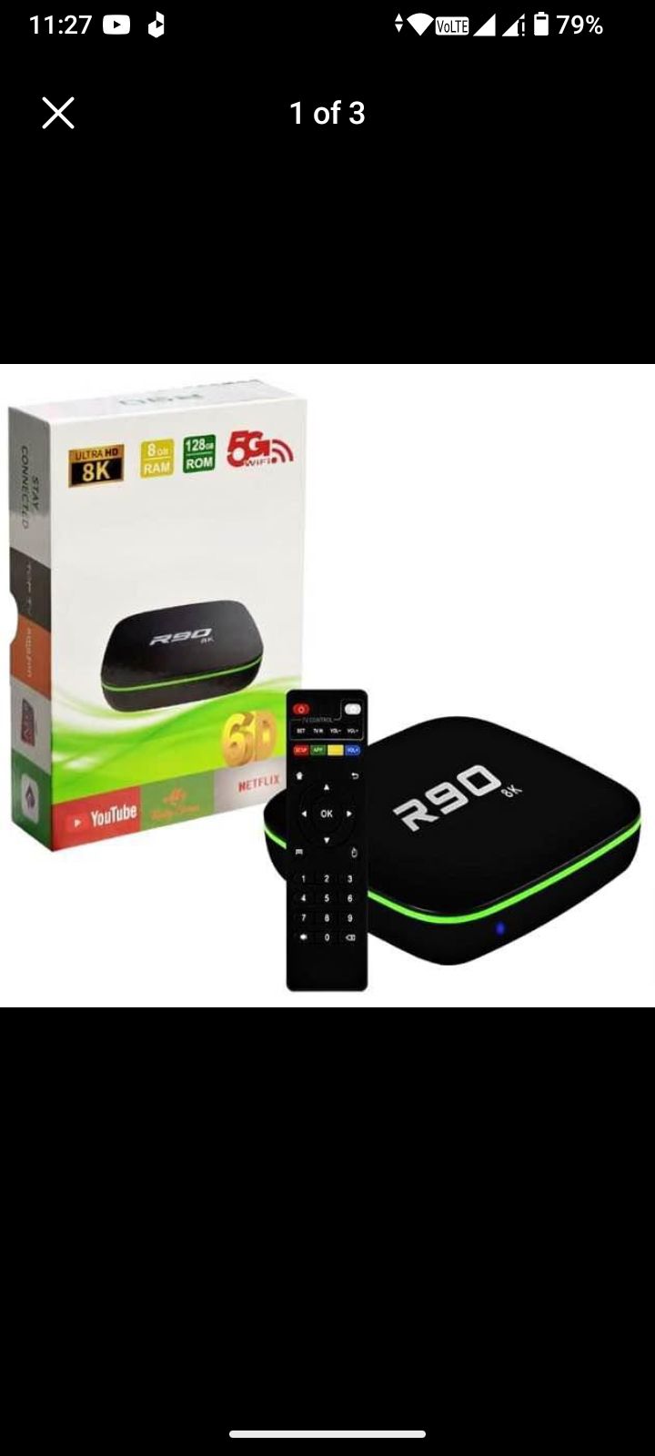 R90 TV Box Ultra HD / 8GB 128GB / 8K Resolution / Android TV Box | Daraz.pk