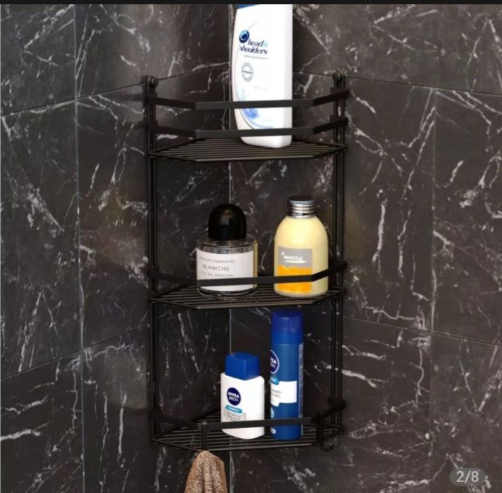 Metal 3 layer rack BathRoom Organizer rack and shelving. jar stand ...