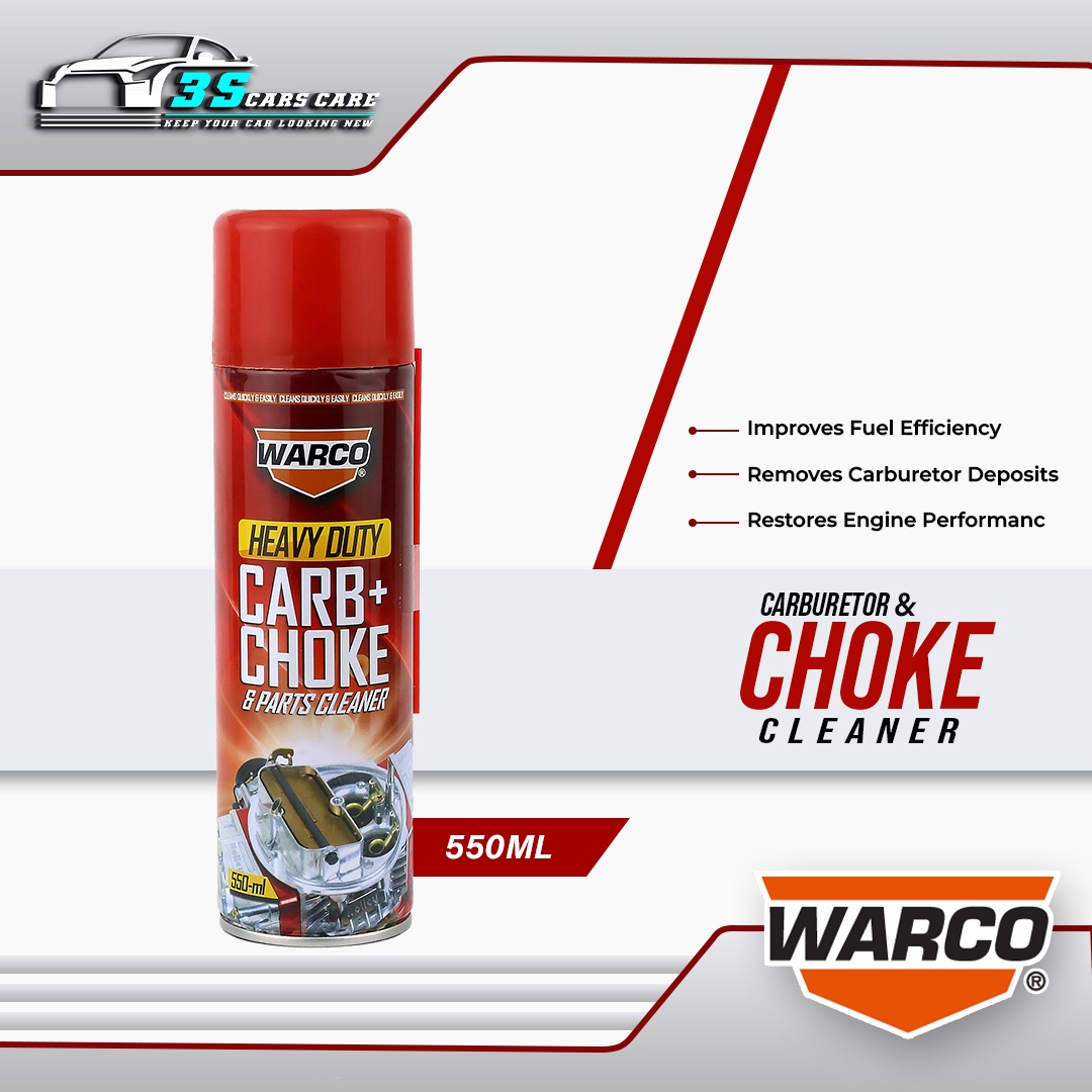 WARCO Heavy Duty Carb & Choke Cleaner Spray – 550ml | Throttle Body ...