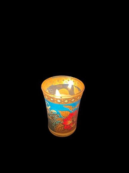 Scented Candle with beautiful glass jar, Khusboo wali Mombati, Romantic ...