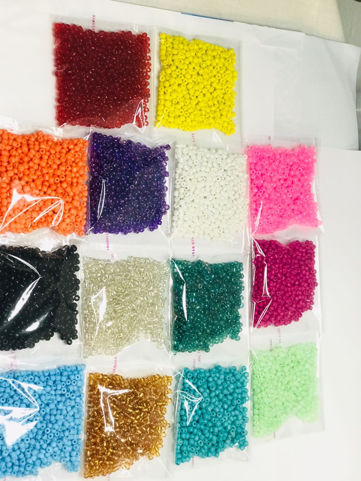 15 Different Colors seed beads, jewellery making kit, 50 grams each for jewellery making ...