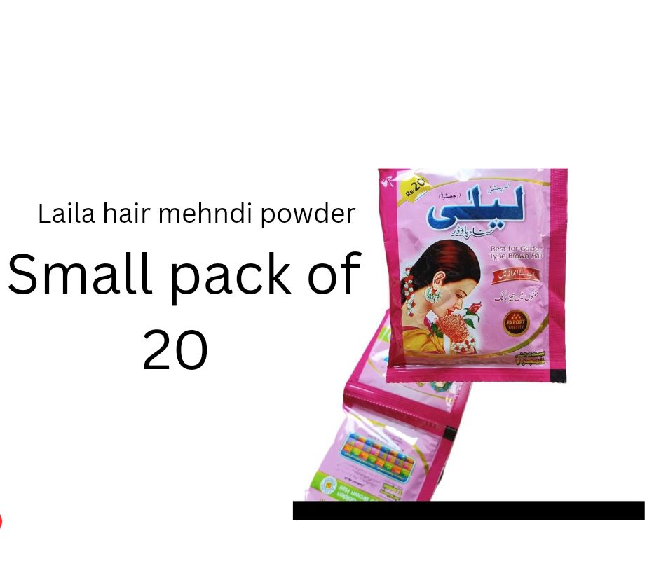 (pack of 12) Laila hair mehndi powder hair & hand | Daraz.pk
