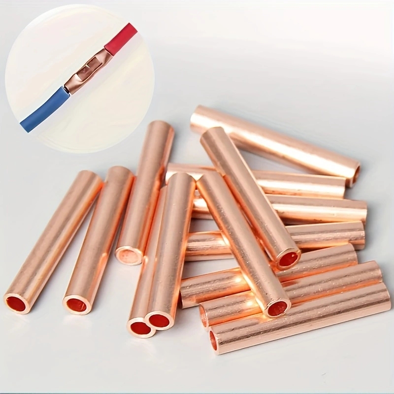 100Pcs Copper Ring Terminal Wire Crimp Connector Bare Cable Battery ...