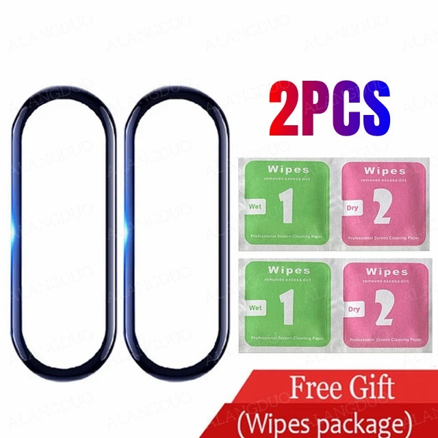 Screen Protector Film for Xiaomi mi band 8 7 SmartWatch Soft HD 3D Full Nano-coated Tempered ...