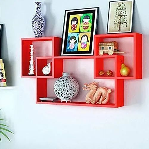 Wall Mounted Floating Mozaic Shelves | Interlocking 2 Cube & 1 ...