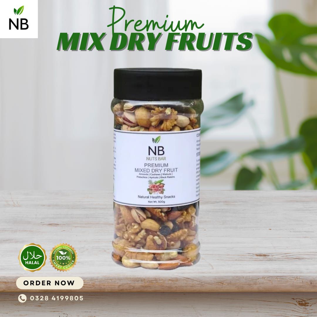 Premium Mixed Dry Fruits (Natural Healthy Snacks) - Fresh Stock 500g ...