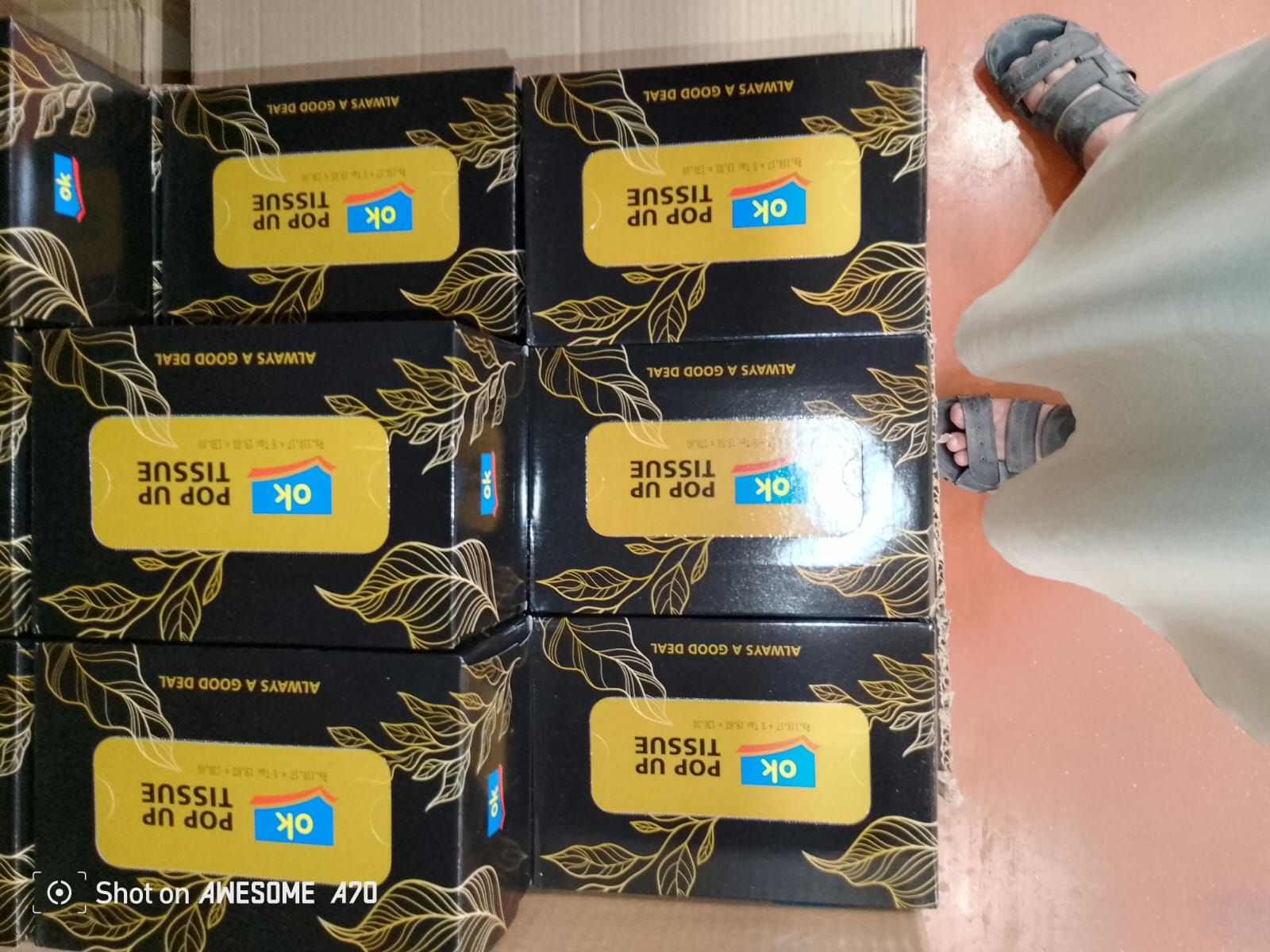 Ok tissue box pop-up tissue 2ply 150sheets 4 box SAVE RS 100 ON AL ...