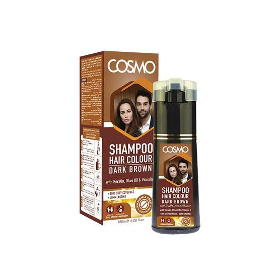 Cosmo Hair Color Shampoo 200 Ml Dark Brown | Daraz.pk