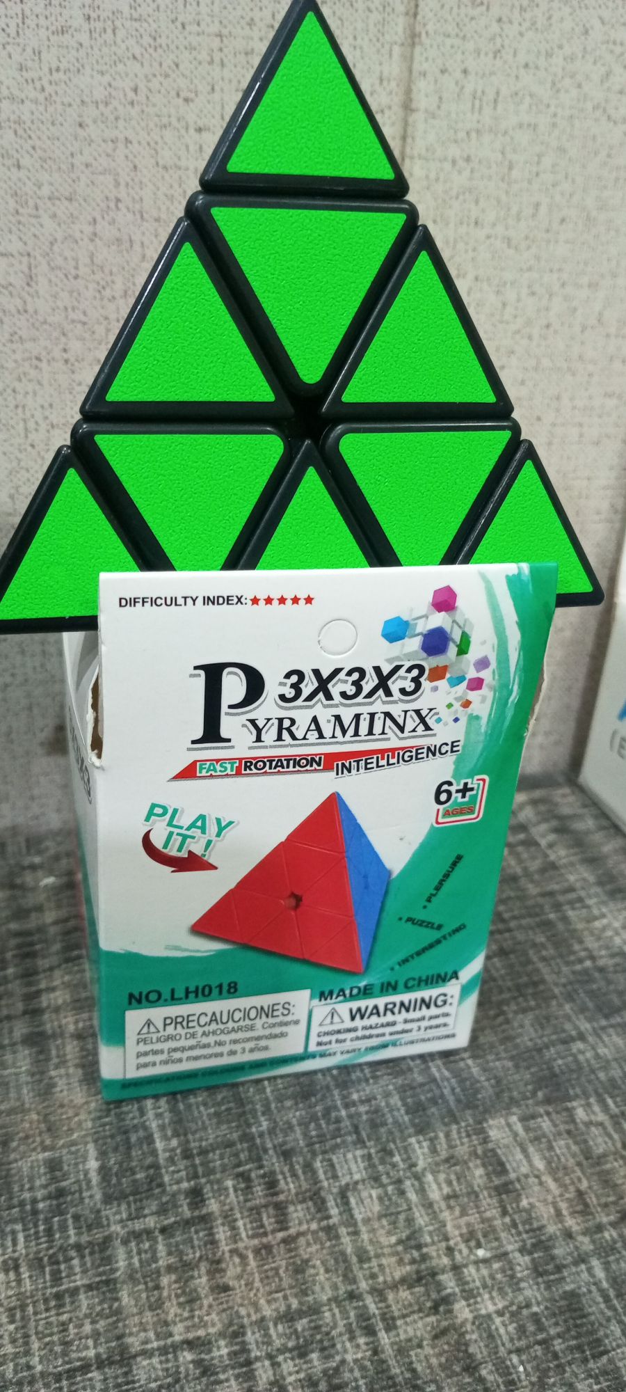 Pyramid Rubik's cube with Box | Daraz.pk