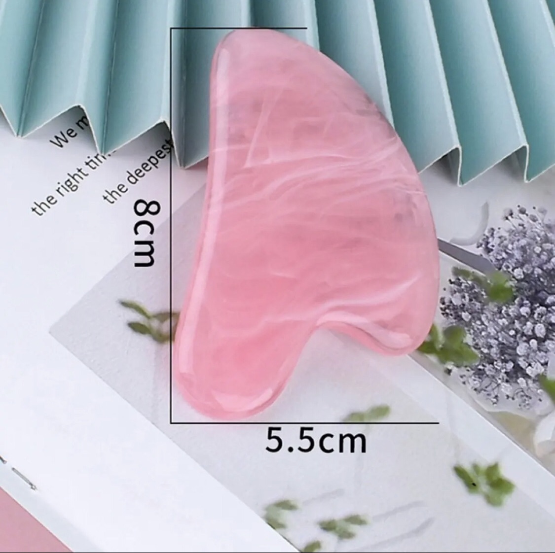 MTP Natural Gua Sha Scraper Board Massage Rose Quartz Jade Gua Sha For ...