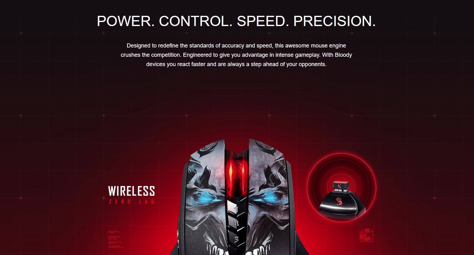 BLOODY R80 RECHARGEABLE GAMING MOUSE | Daraz.pk