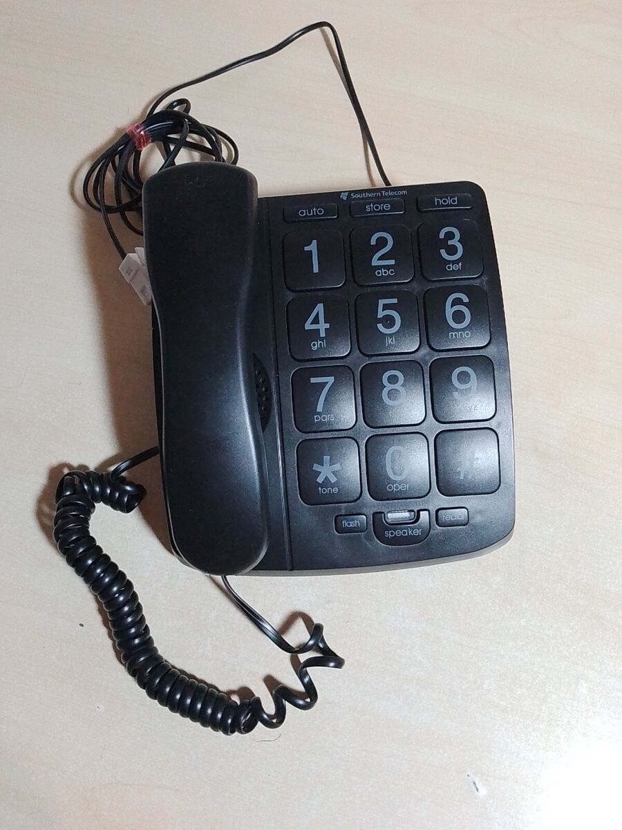 Telecom EM300 PTCL Landline Telephone Black. | Daraz.pk