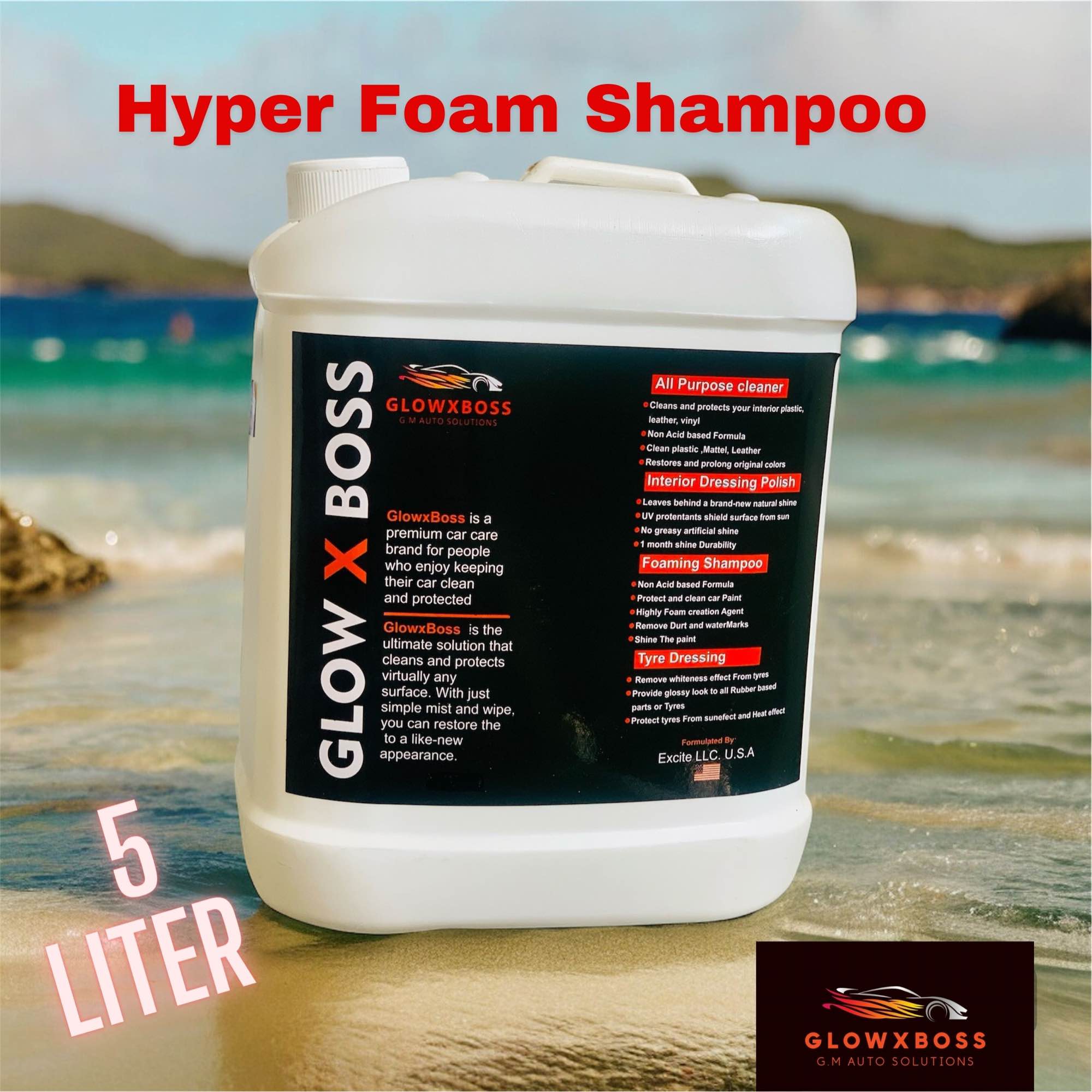 Glow X Boss Hyper Foam shampoo 5 Litter | Daraz.pk