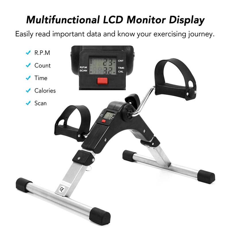 Mini Pedal Exercise Bike with Digital Meter / Cycle Portable Pedal ...