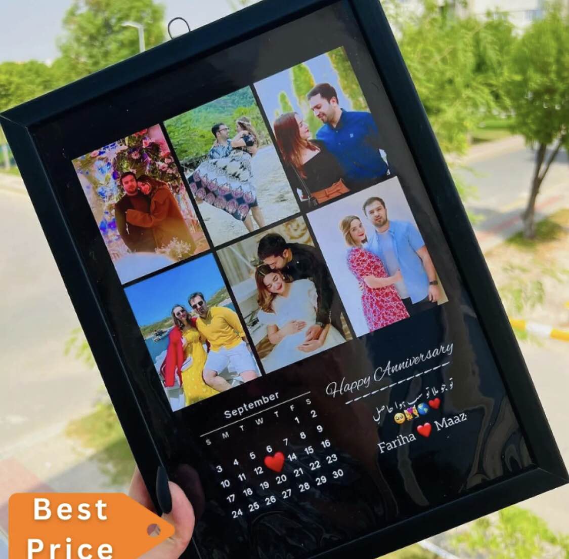 Photo Frame Customise Birthday Photo Frame for Husband Premium Shinny ...