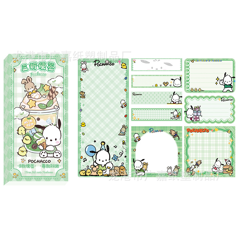 Kawaii Cartoon Kuromi Paste Sticky Note Cute My Melody Cinnamoroll ...