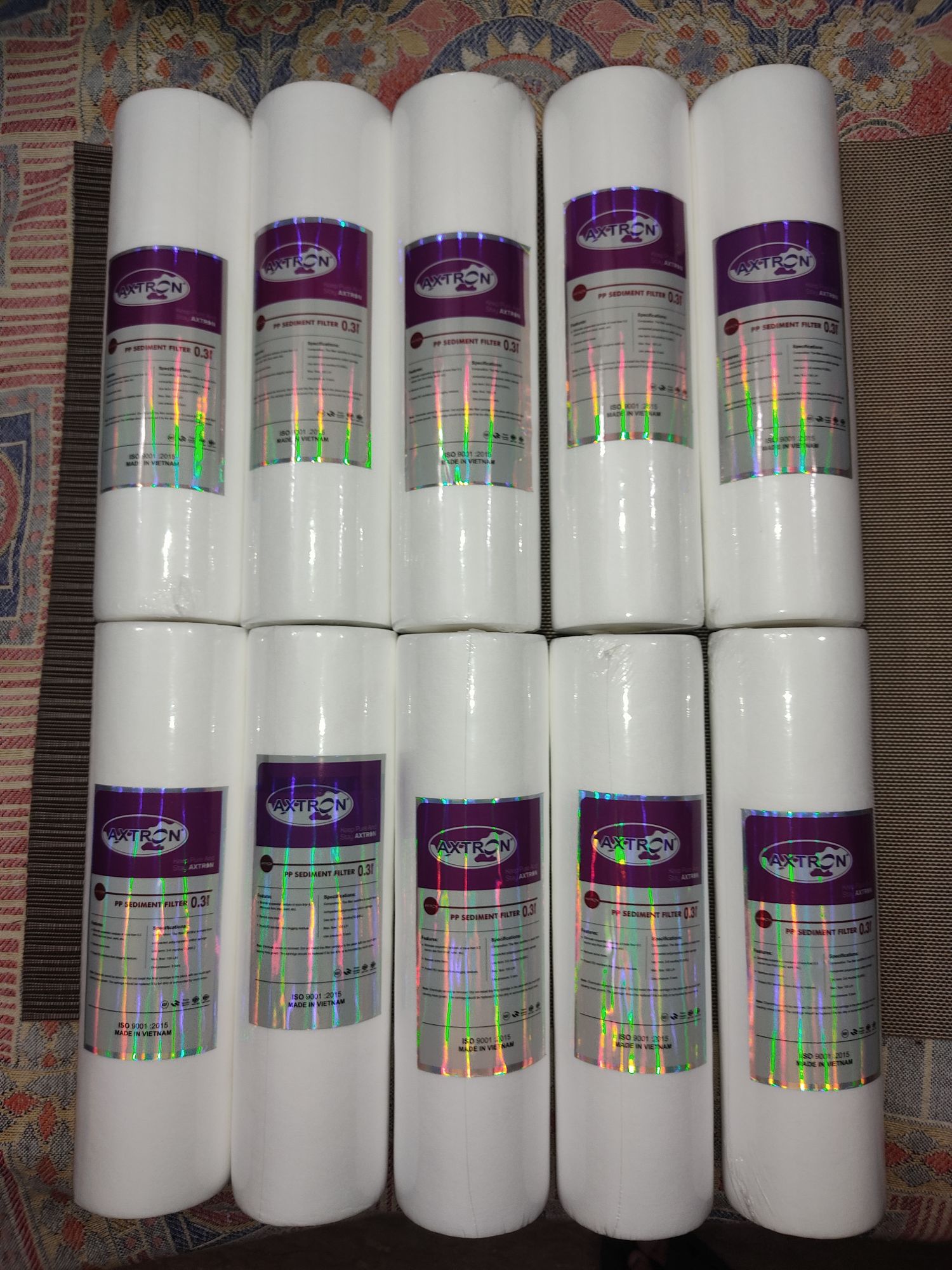 Pack of 10 PPF-0.3 (Axtron) Replacement Water Filter Cartridges 10 ...