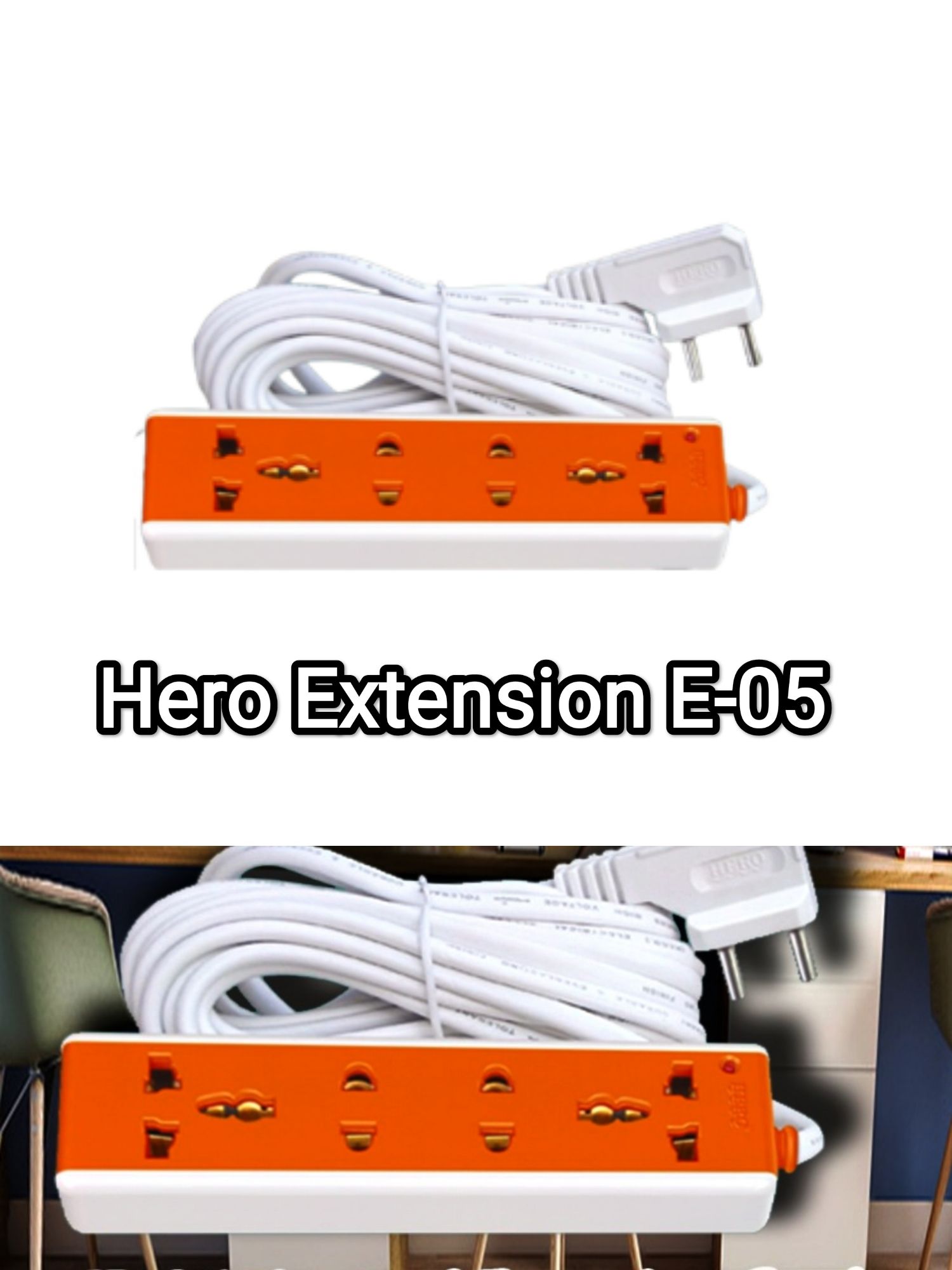 Extension board by Hero legend, high duty electric cord with 5-meter ...