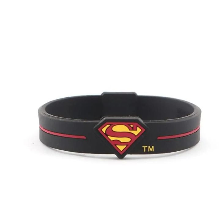 Superman Bracelet -Superman Hand Band - Rubber Hand Bracelet For Boys ...
